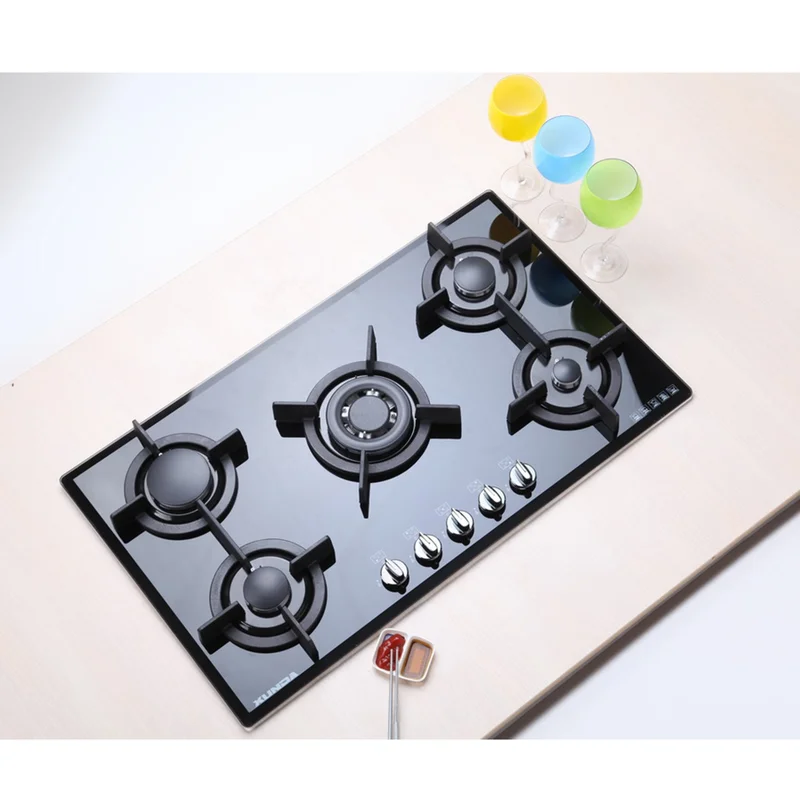 Xunda china wholesale 5 burners gas hob Cooktops Built-in 5 Burner Gas ...